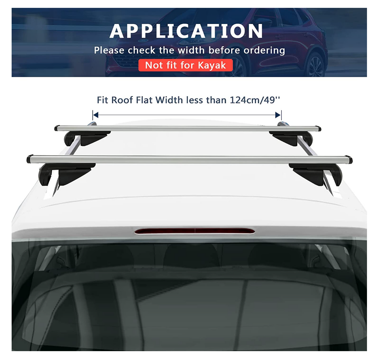 Universal Roof Rack CrossBar: Expandable Luggage Carrier with Enhanced ...