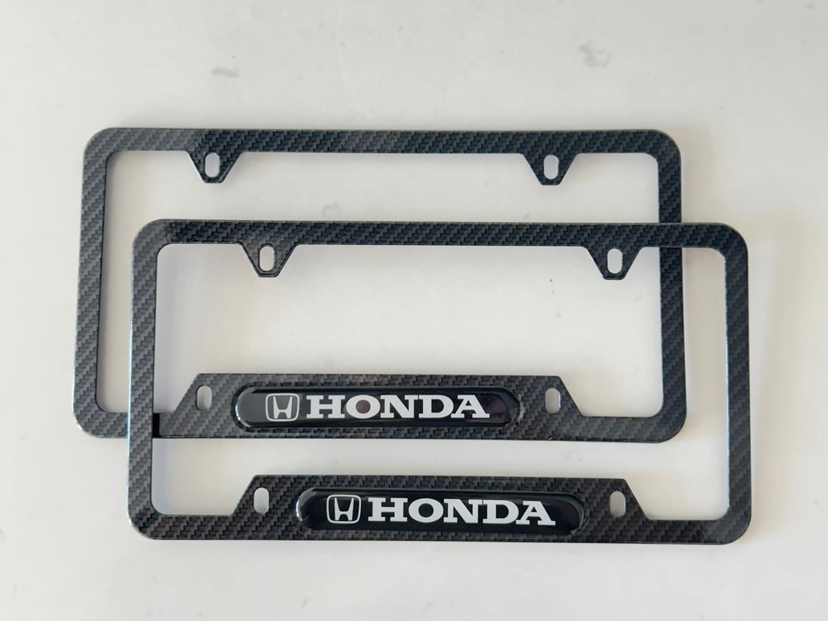 Honda License Plate Frame (Carbon Fiber Style) — Immortal Group