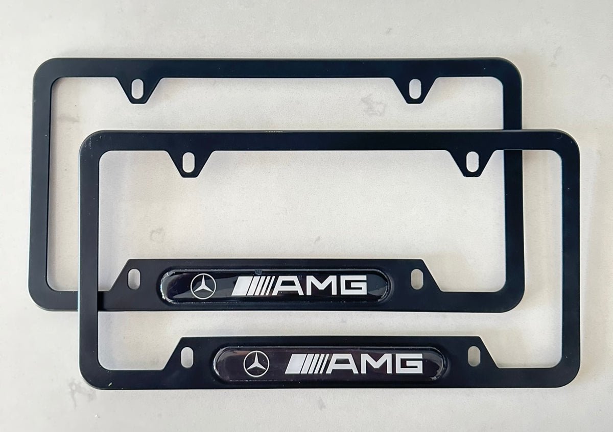 Mercedes AMG License Plate Frame (Matte Black Style) — Immortal Group