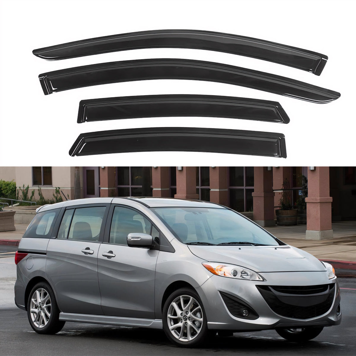Window Visors for Mazda 5 2005-2018, 4-Piece — Immortal Group